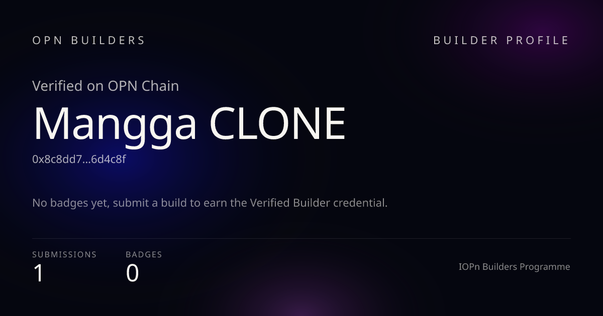 Mangga CLONE · OPN Builders